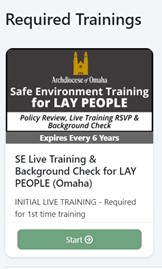 Safe Environment Training